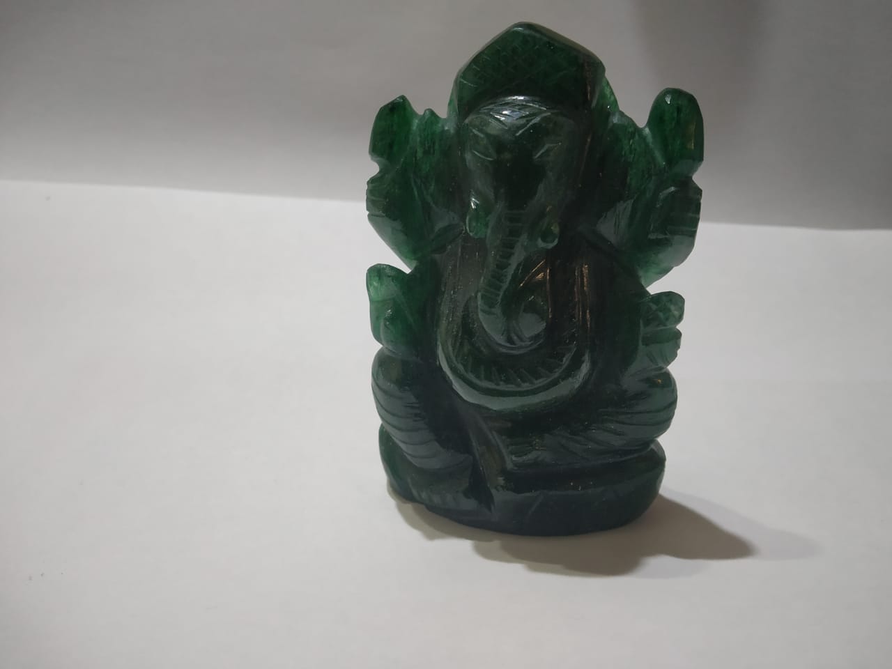 Abhimantrit – Margaj Green Jade Lord Ganesh Idol & Genuine 94 Gram – Shivaago