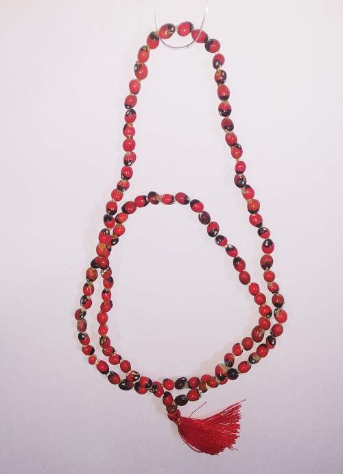 Abhimantrit Red & Black Gunja Mala, Certified & Genuine Gunja – Power ...