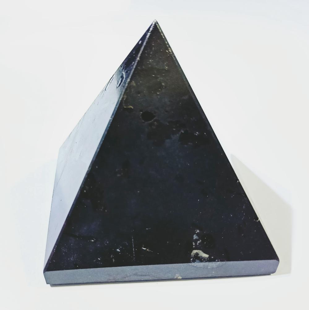 Black Tourmaline Pyramid, Natural & Genuine Pyramid- For Good Luck ...