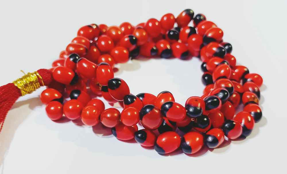 Certified Red & Black Gunja Mala, Original & Genuine – Shivaago