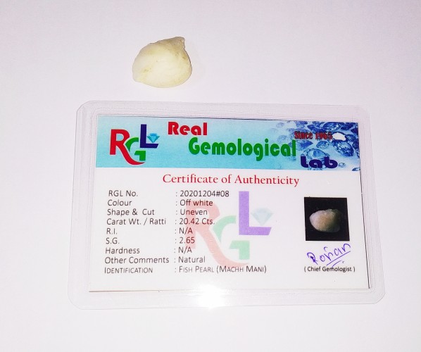 Natural Mach Mani Certified & Abhimantrit- 20 Carat – Shivaago