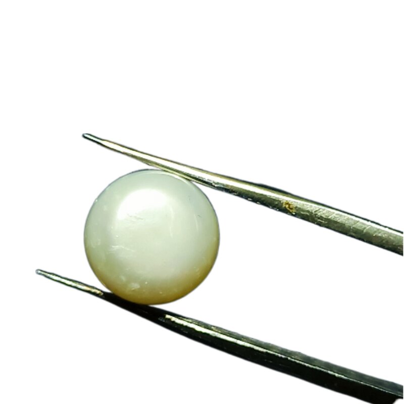 Abhimantrit Natural Pearl (Moti) Stone Original & Lab Certified – 11.25 ...