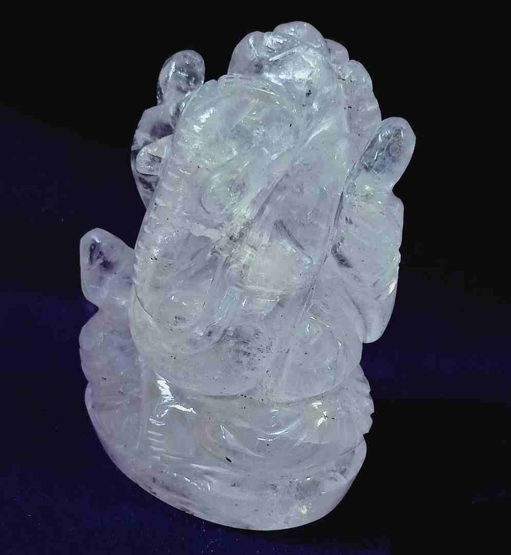 Indian Sphatik Ganesh Idol 261 Gram Certified – Shivaago