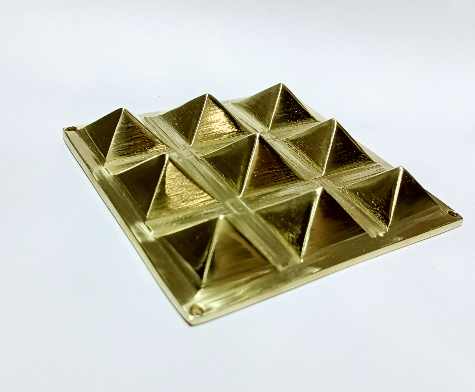 Abhimantrit Brass Nine Pyramid Plate – Vastu Pyramid – Shivaago