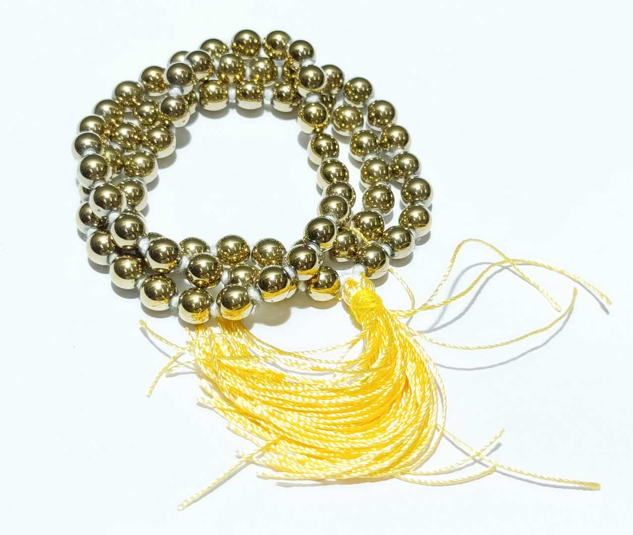 Natural Pyrite Mala – Certified, Lab Tested & Original – Shivaago