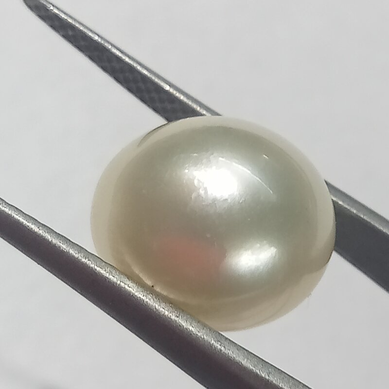 Mantrit (Energized) Authentic South Sea Pearl (Moti) Stone 11.21 Carat ...