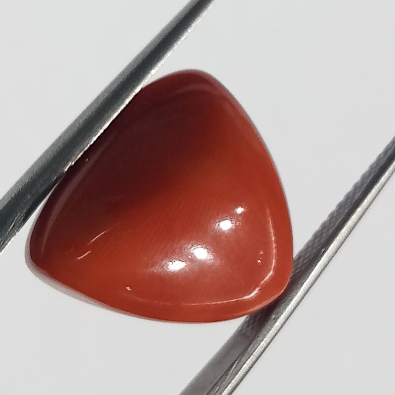 Mantrit (Energized) Triangle Red Coral/ Moonga Stone-15.50 Carat – Shivaago