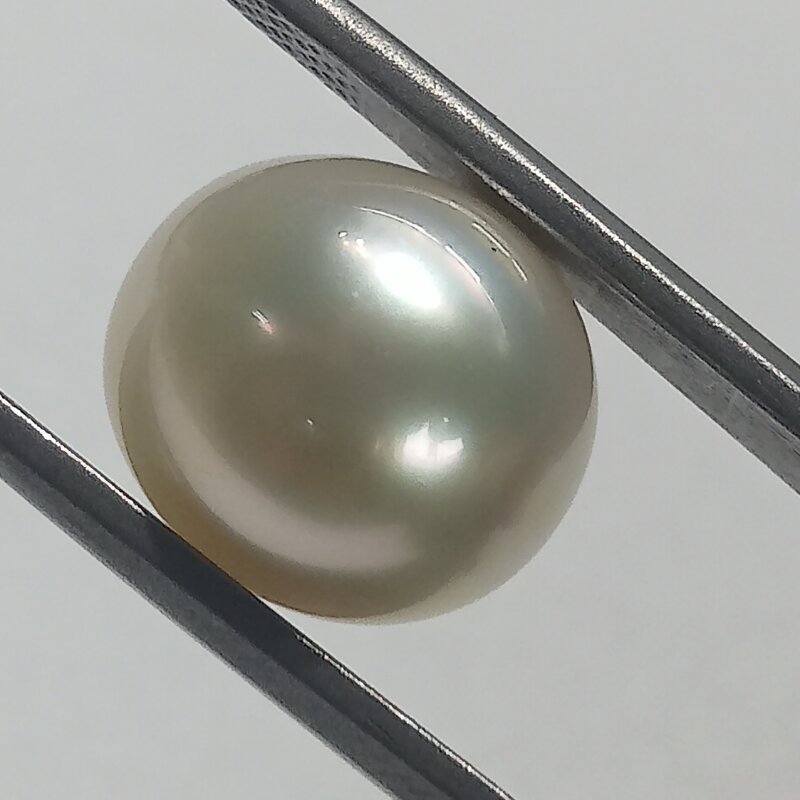 Mantrit (Energized) Authentic South Sea Pearl (Moti) Stone 11.42 Carat ...