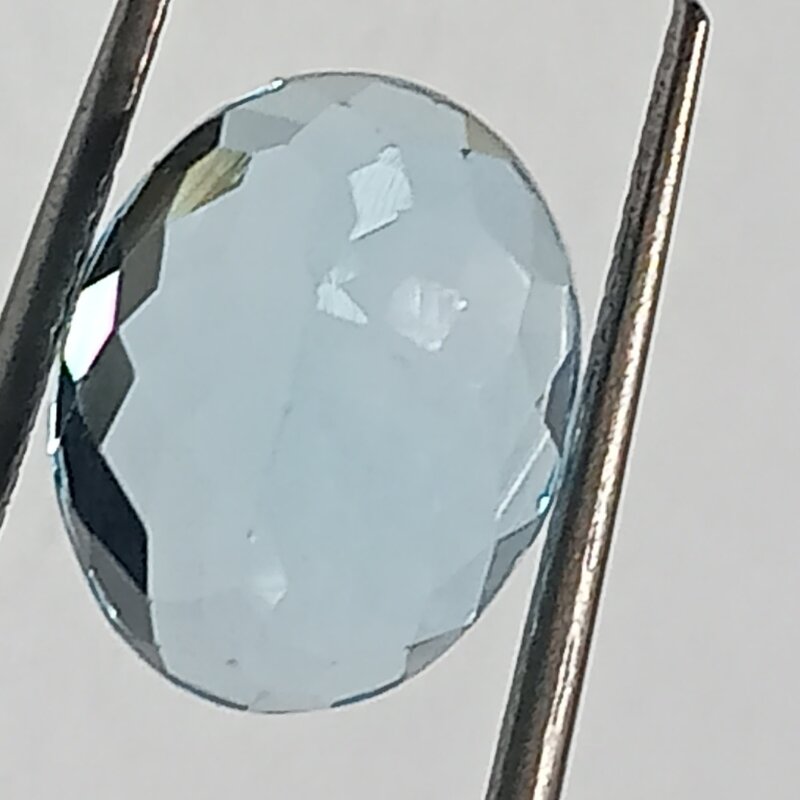Authentic Certified Blue Topaz Stone Natural & Original Stone- 9.60 ...