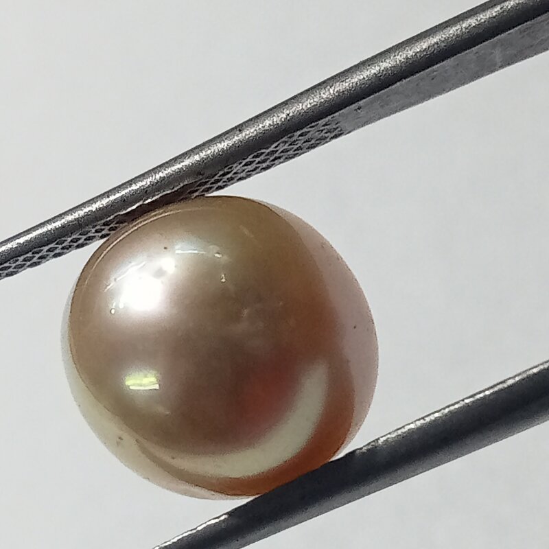 Mantrit (Energized) Natural Yellow (Golden) Pearl (Moti) Stone – 9.18 ...