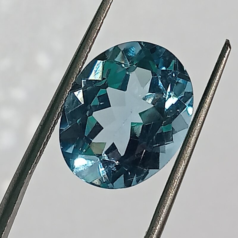 Authentic Certified Blue Topaz Stone Natural & Original Stone- 9.50 ...