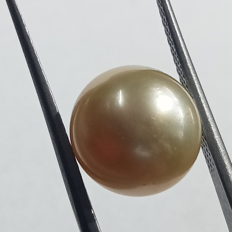 Mantrit (Energized) Natural Yellow (Golden) Pearl (Moti) Stone – 9.83 ...