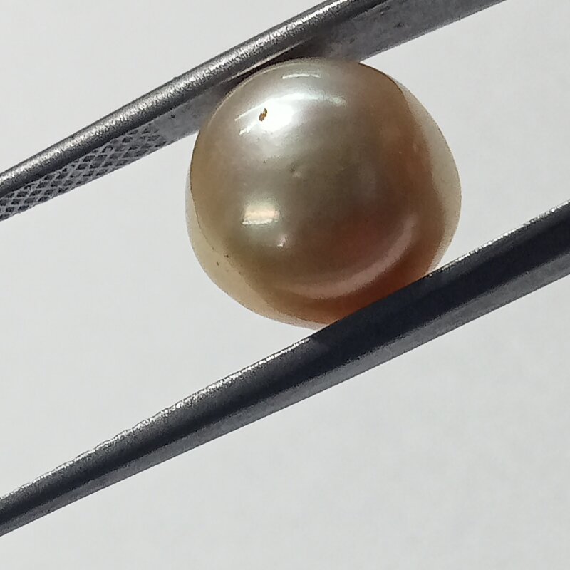 Mantrit (Energized) Natural Yellow (Golden) Pearl (Moti) Stone – 8.98 ...
