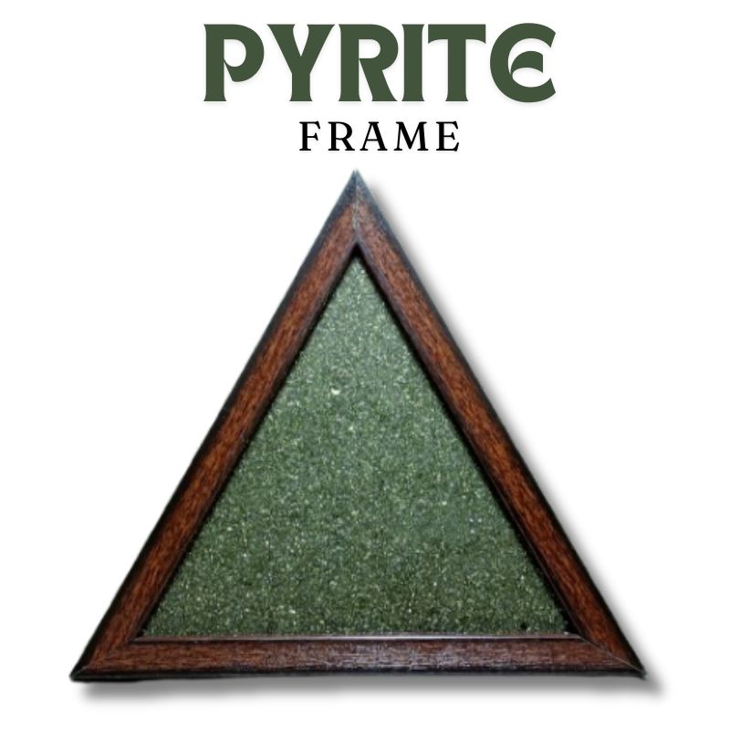 Triangle Pyrite Frame 9 Inch for Home Decor & Spiritual Upliftment ...